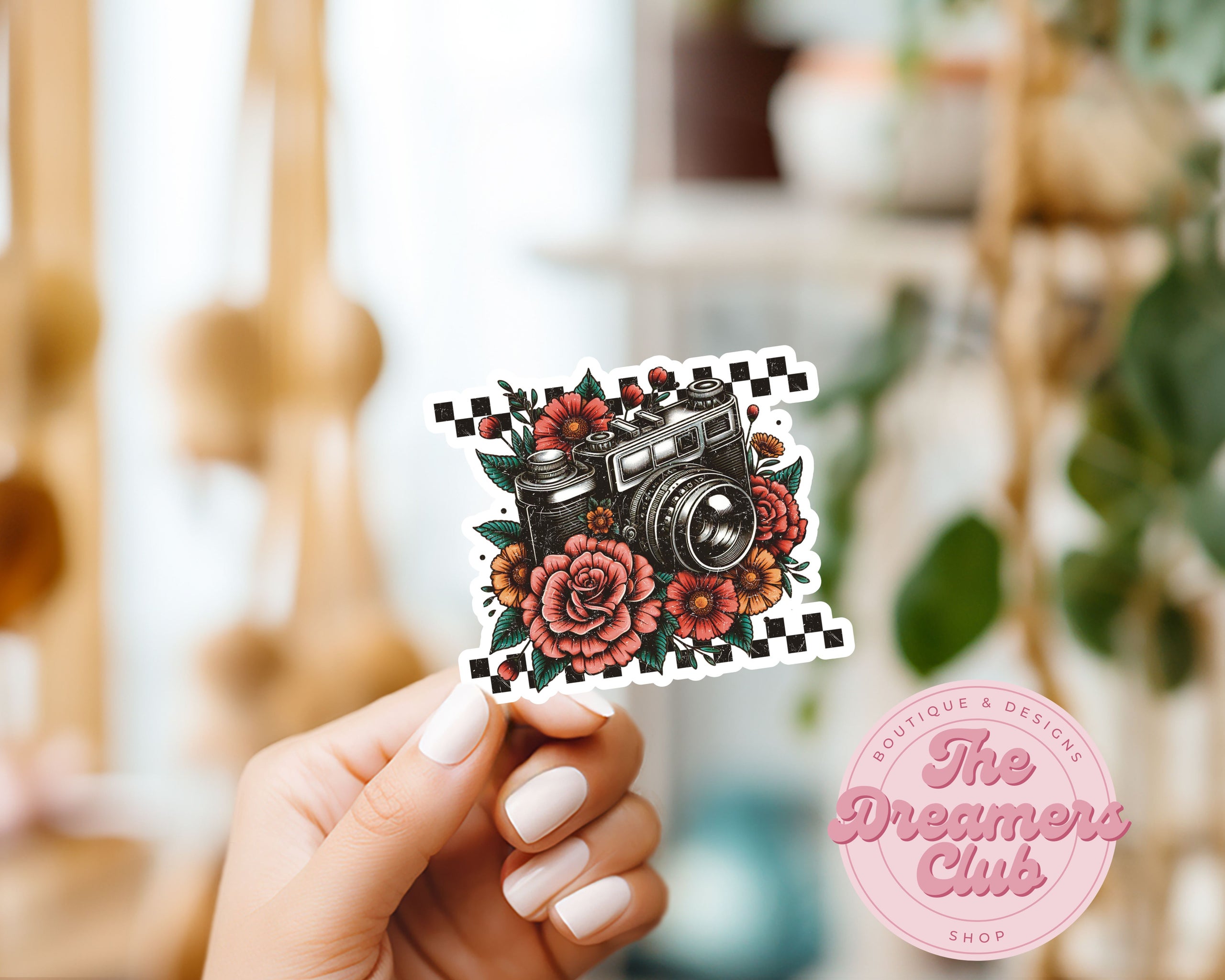 Vintage Camera Sticker | Waterproof Vinyl Sticker | The Dreamers Club Shop